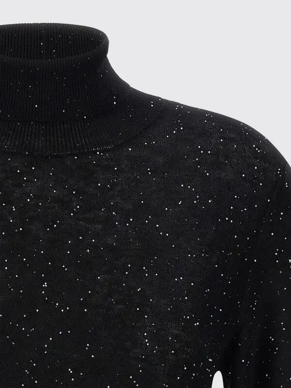 Fabiana Filippi Sequin-embroidered Slim Fit Wool Turtleneck Jumper