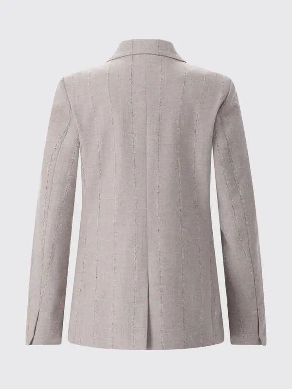 Fabiana Filippi Double-breasted Cropped Virgin Wool Blazer