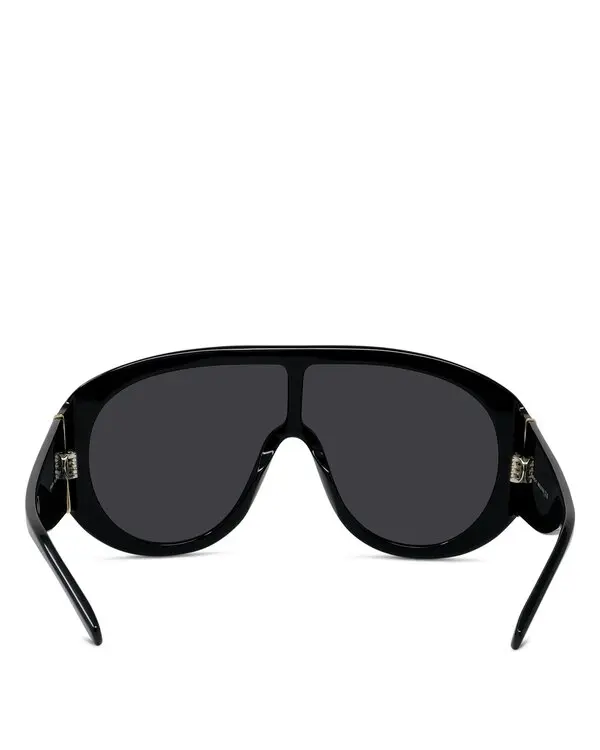 Givenchy Mask Sunglasses, 136mm - Shiny Black/smoke