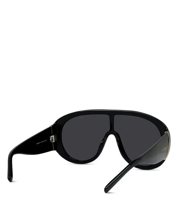 Givenchy Mask Sunglasses, 136mm - Shiny Black/smoke