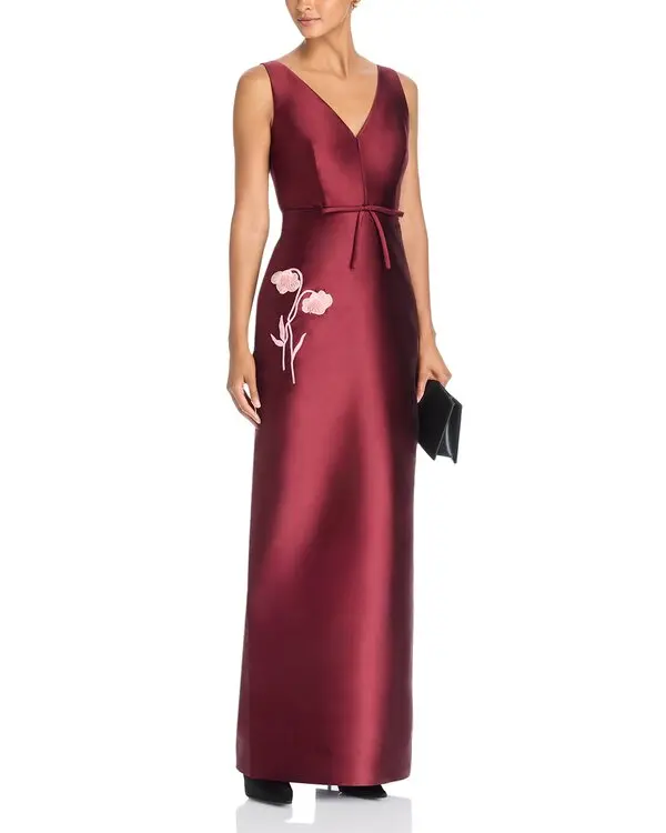 Erdem Embellished Mikado Pencil Gown