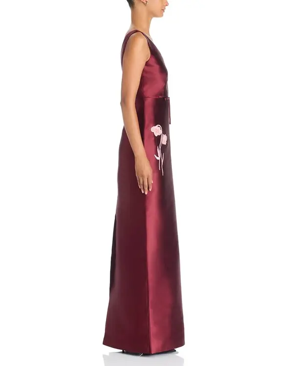 Erdem Embellished Mikado Pencil Gown