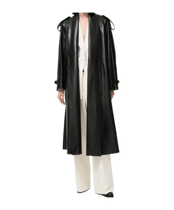 Burberry Leather Lemlair Coat