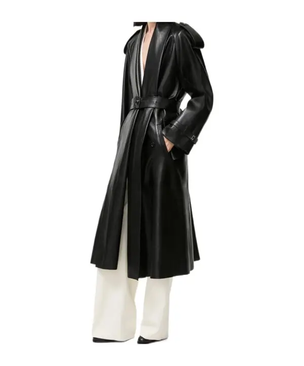 Burberry Leather Lemlair Coat
