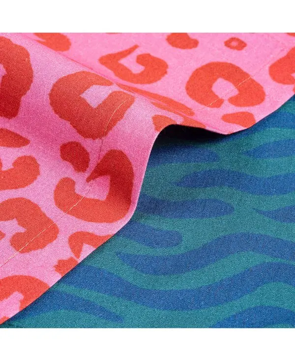 ZSA ZSA ZSU Nilufer Digital Printed Cotton Napkin 4 Pcs Set, 9.8 X 9.8