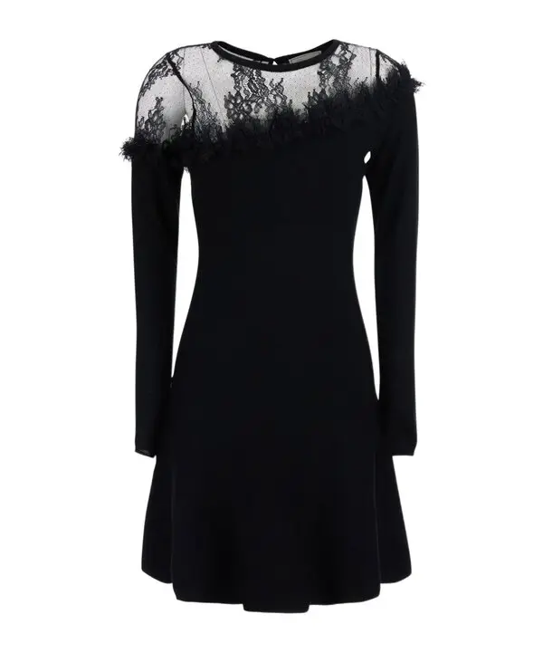 Blumarine Long-sleeved Dress - Black