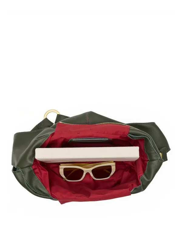 HAMMITT LOS ANGELES Tom Zip Large Leather Shoulder Bag