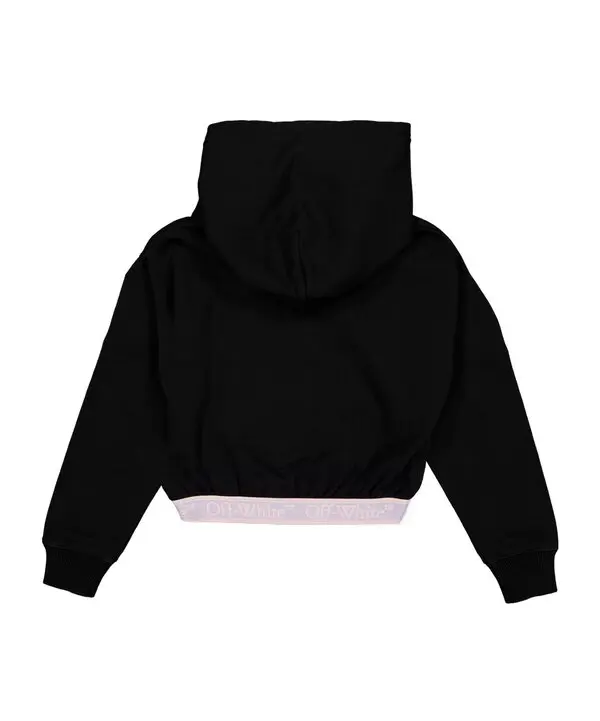 Off-White Cropped Hoodie