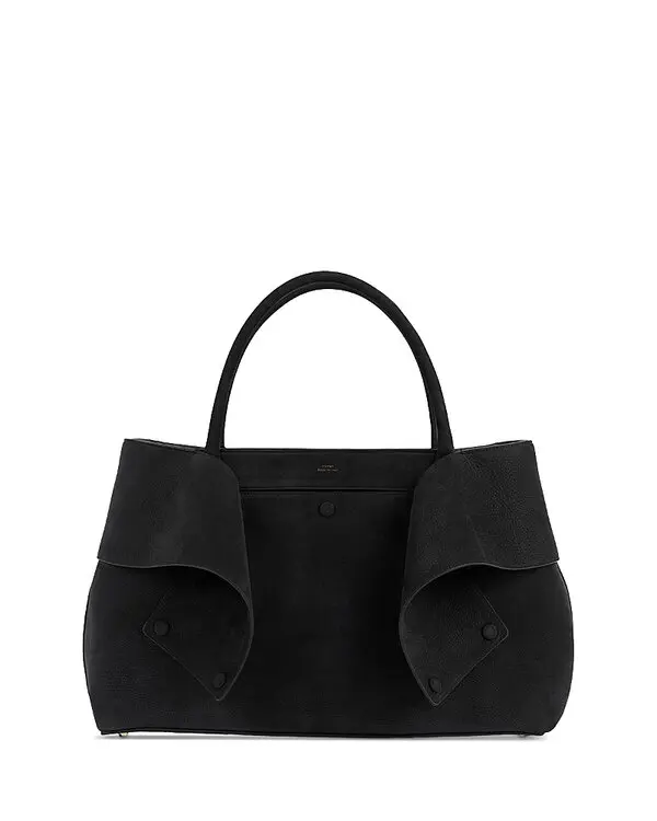 TOTEME Mercer Suede Tote Bag - Black