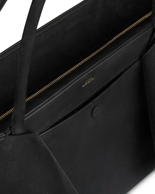 TOTEME Mercer Suede Tote Bag - Black