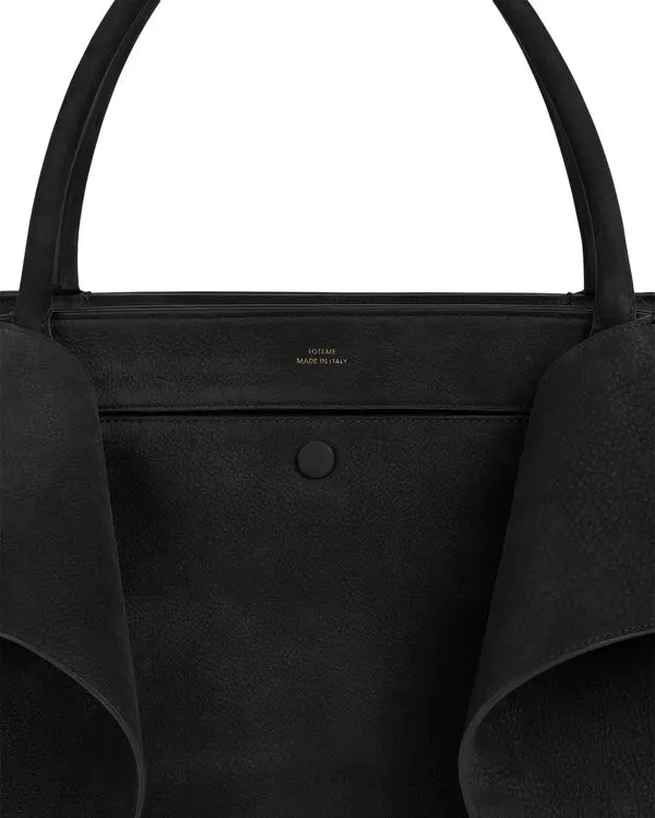 TOTEME Mercer Suede Tote Bag - Black