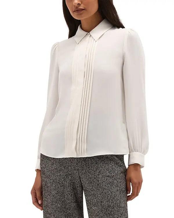 HOBBS LONDON Ramona Pleat Front Shirt