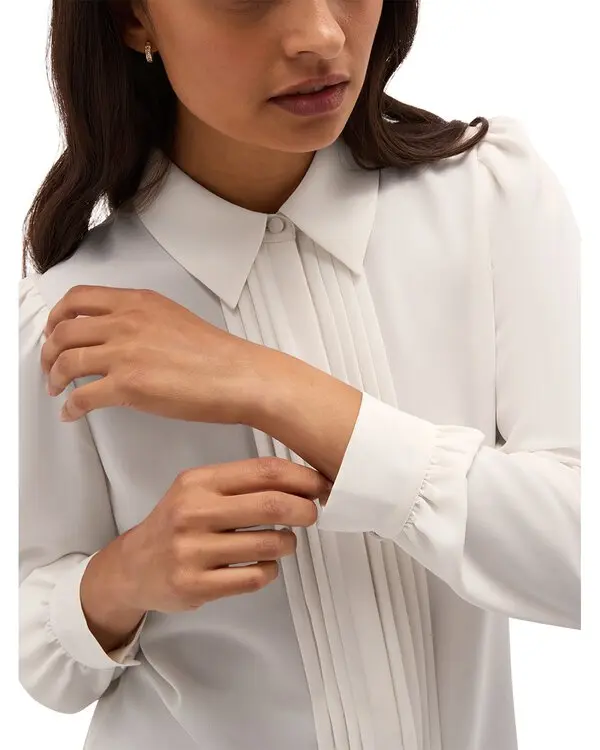 HOBBS LONDON Ramona Pleat Front Shirt