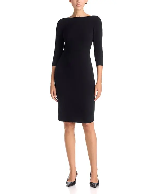 Theory Varetta Admiral Crepe Sheath Dress - Black