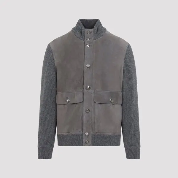 Brunello Cucinelli Padded Leather Jacket