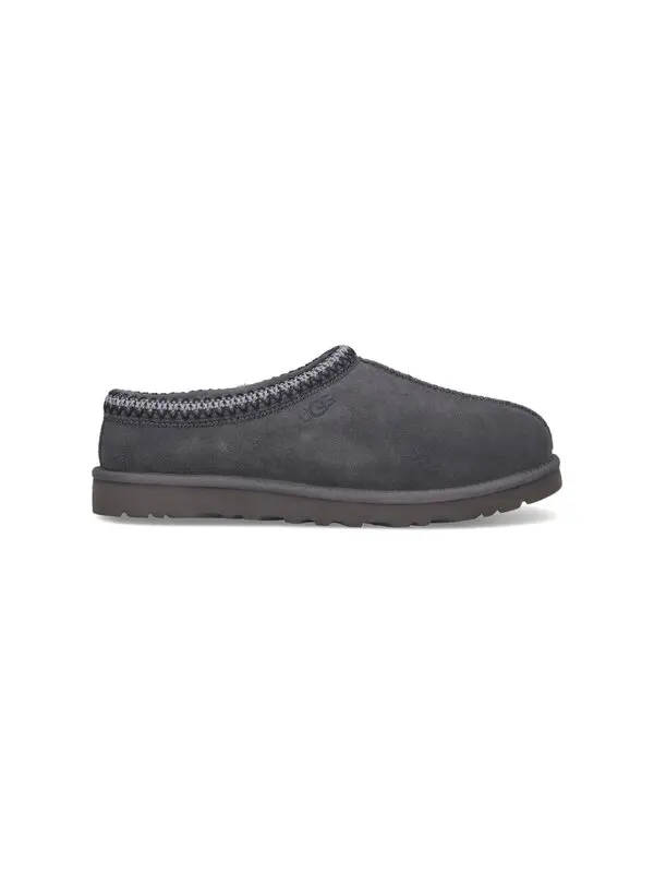 UGG Leather And Textile Flat Shoe - Grey