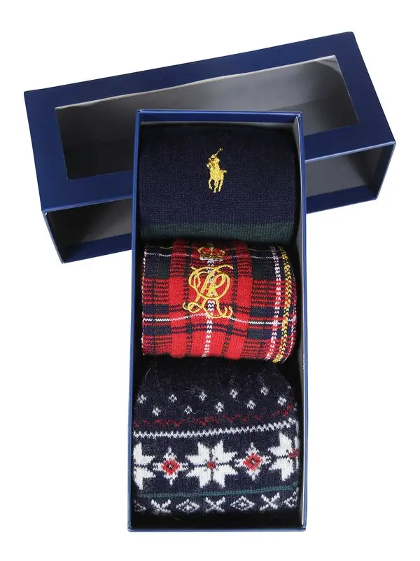 Polo Ralph Lauren 3-pack Crew Socks - Multicolor