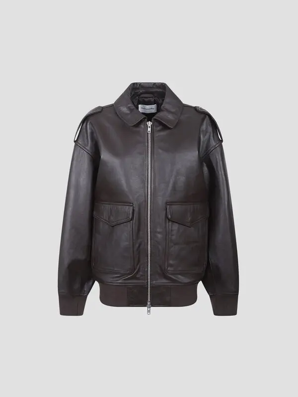 THE FRANKIE SHOP The Stamped Leather Jacket