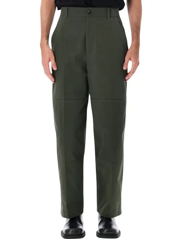Bottega Veneta Tailored Straight-leg Trousers - Verde