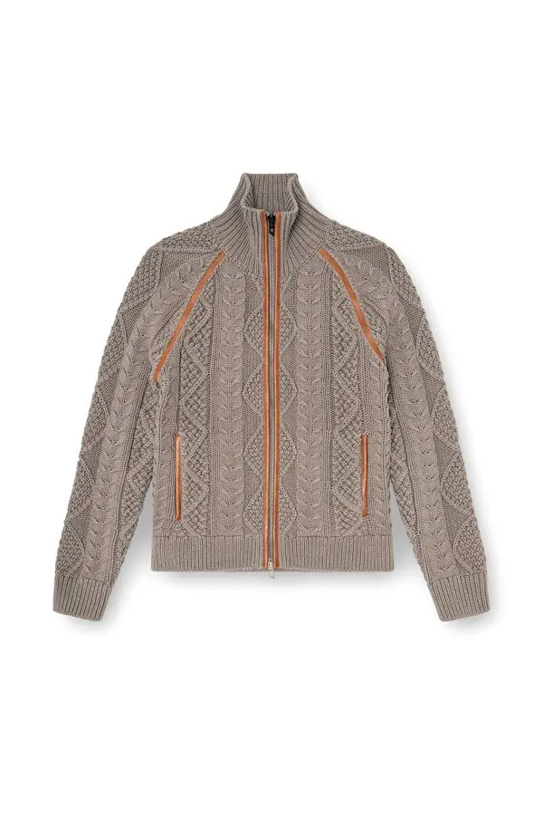 DIESEL® K-inoki Half Wool Sweater - Medium/brown