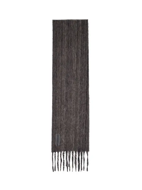 Our Legacy Fringed Brushed Scarf - Brown