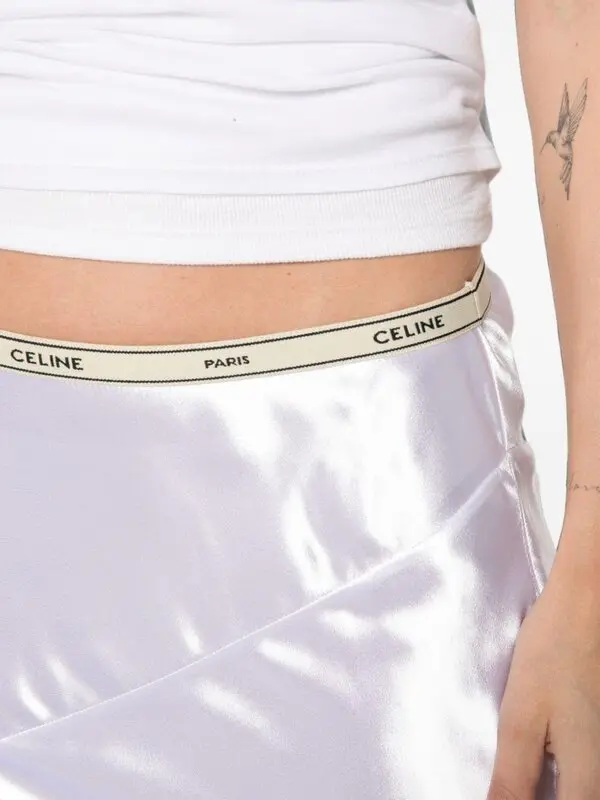 Celine Satin Long Skirt