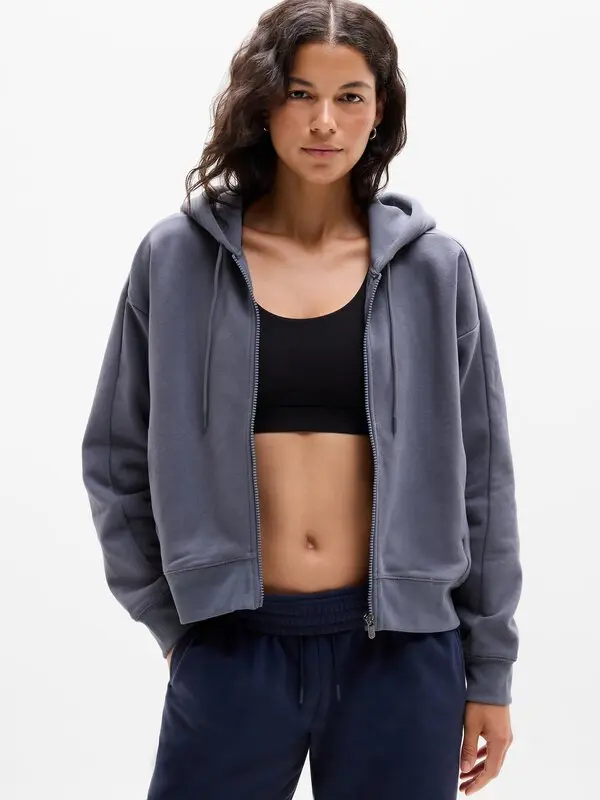 Athleta Forever Fleece Classic Full Zip Sweatshirt