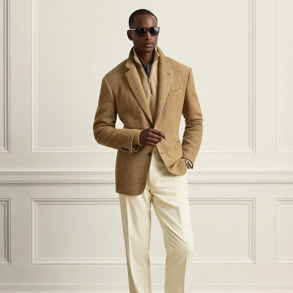 Ralph Lauren Gregory Hand-tailored Flannel Trouser