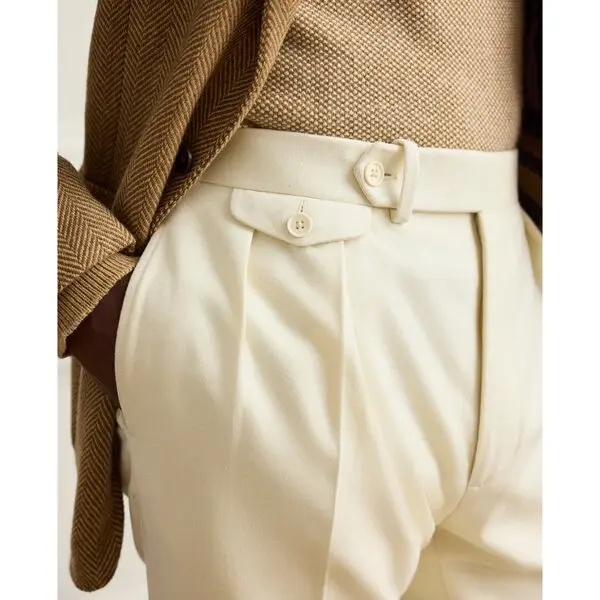 Ralph Lauren Gregory Hand-tailored Flannel Trouser