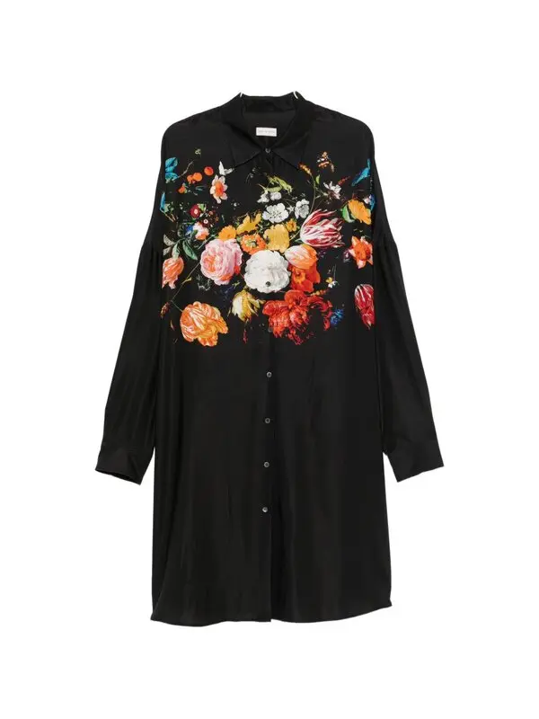 Dries Van Noten Printed Long Dress