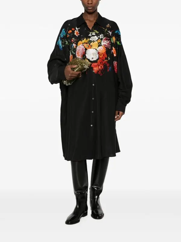 Dries Van Noten Printed Long Dress