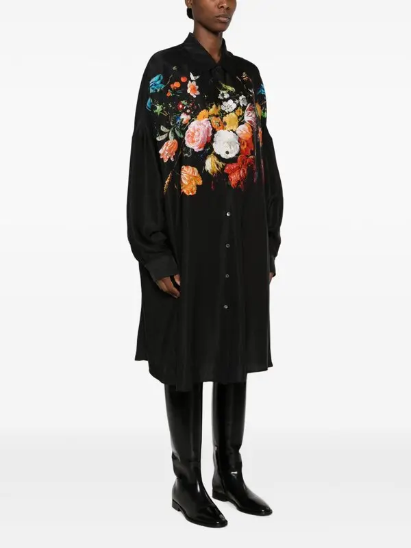 Dries Van Noten Printed Long Dress