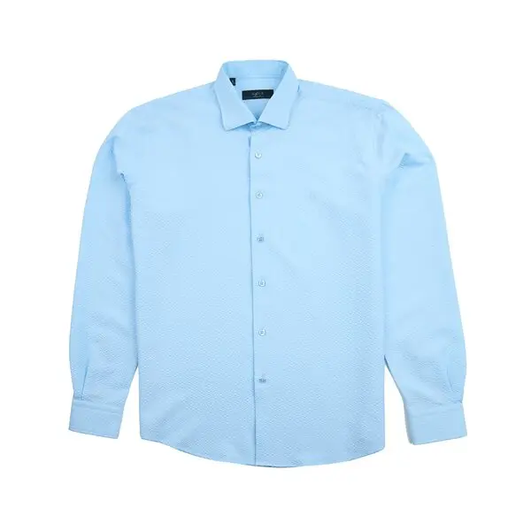 EIGHT X Texture Button Down Shirt Sky