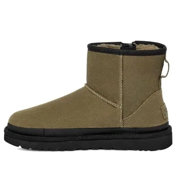 UGG Classic Mini Zipper Tape Logo 'burnt Olive - Green