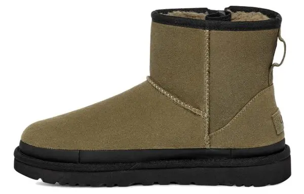 UGG Classic Mini Zipper Tape Logo 'burnt Olive
