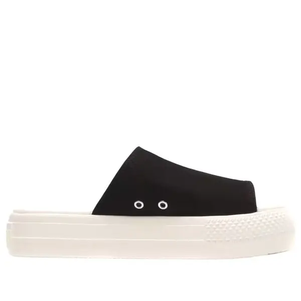 CONVERSE Chuck Taylor All Star Platform Slides 'cowspot Black - Black/beige
