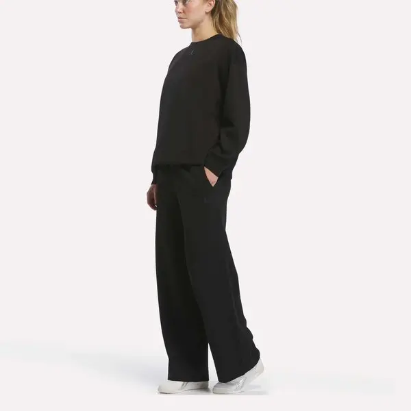 REEBOK Mid-rise Wide-leg Pants - Black