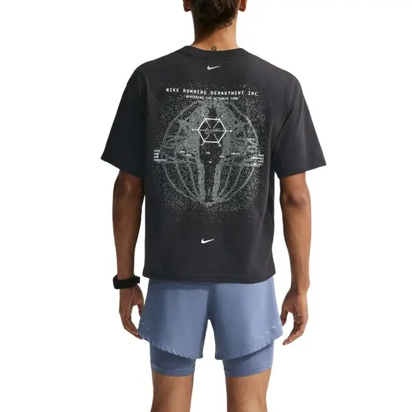 Nike T-shirt 'black Reflective Silver