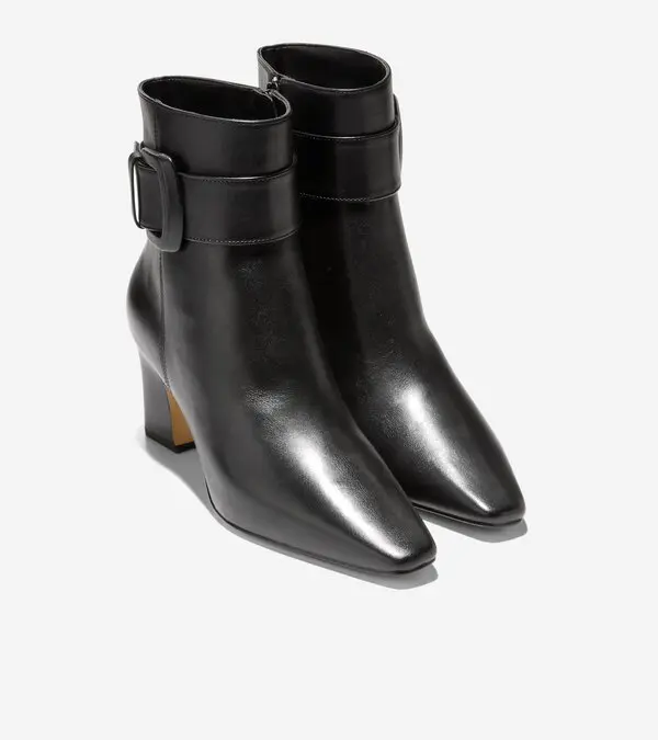 Cole Haan Blanche Snip Toe Buckle Booties