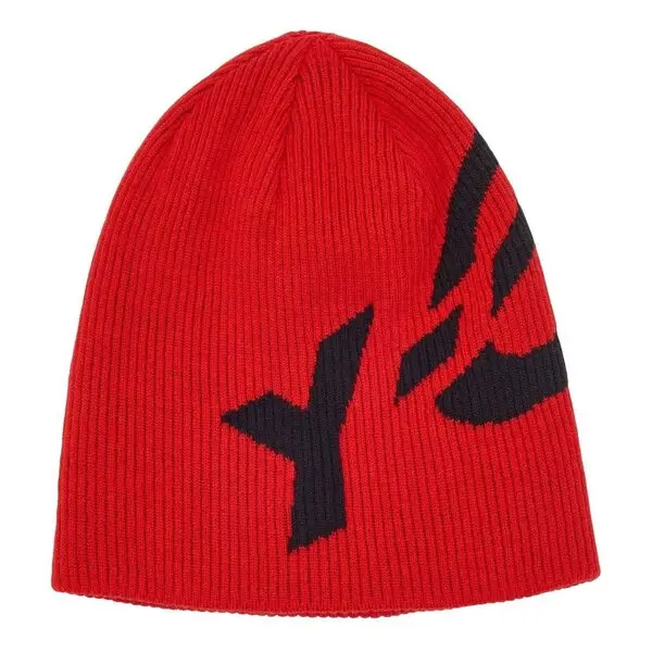 Adidas X Y-3 Graphic Logo Beanie 'red Black - Red/black