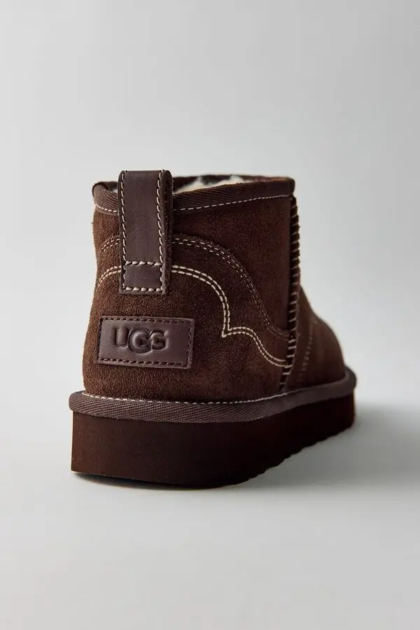 UGG Classic Ultra Mini Western Embroidered Boots