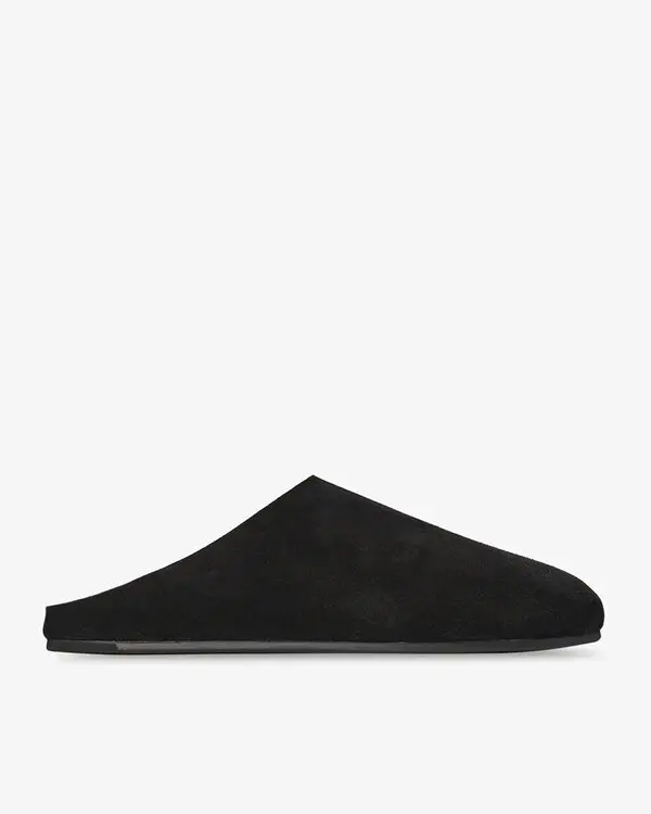 THE ROW Hudson Mule Slides - Black