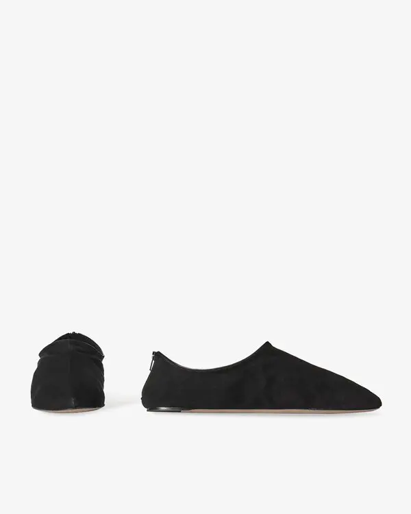 THE ROW Stellene Suede Ballet Flats