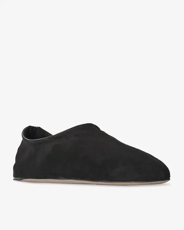 THE ROW Stellene Suede Ballet Flats