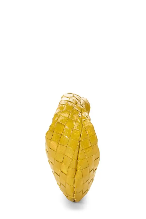 Bottega Veneta Patent Intrecciato Jodie - Yellow