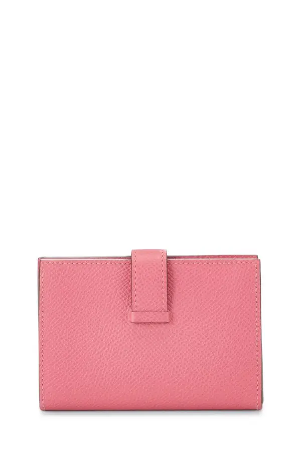 Hermès Rose Azalee Epsom Bearn Wallet