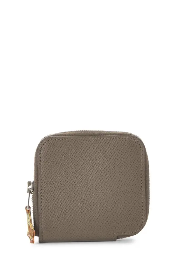 Hermès Etoupe Epsom Silk'in Compact Wallet