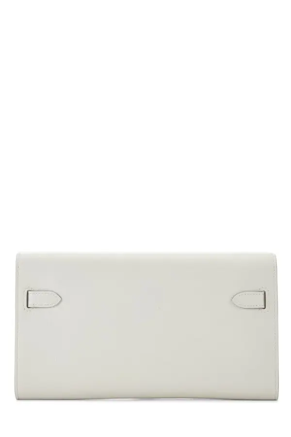 Hermès Evercolor Kelly To-go Wallet On Strap - Cream