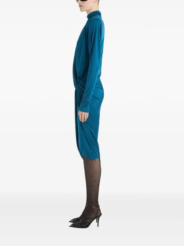 Balmain Draped Midi Dress