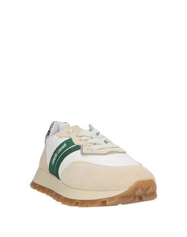Roberto Cavalli Sneakers Size Textile Fibers, Leather - Beige